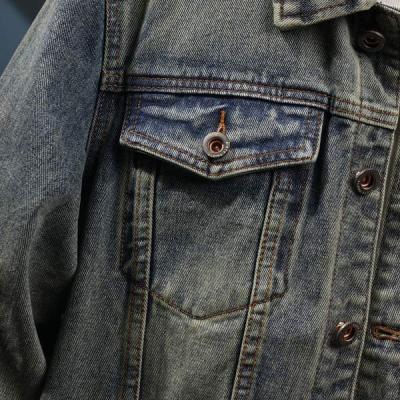 China Solid Color Long Sleeve Vintage Color french workwear jacket wholesale Polyester 19% Urban Fashion Custom (JK531) for sale