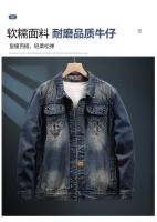 China Blue Solid Color Long Sleeve biker jacket wholesale Polyester 19% Urban Fashion Custom (JK525) for sale