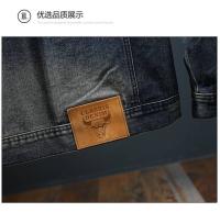 China Blue Solid Color Long Sleeve biker jacket wholesale Polyester 19% Urban Fashion Custom (JK525) for sale