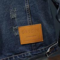 China Regular Blue Solid Color Long Sleeve french workwear jacket wholesale Polyester 19% Urban Fashion Custom (JK530) for sale