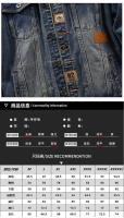 China Regular Blue Solid Color Long Sleeve french workwear jacket wholesale Polyester 19% Urban Fashion Custom (JK530) for sale