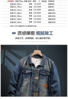 China Regular Blue Solid Color Long Sleeve french workwear jacket wholesale Polyester 19% Urban Fashion Custom (JK530) for sale