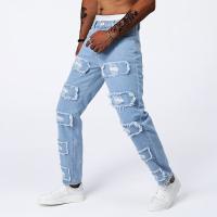 China Blue Blue Mid Waist Distressed wholesale skinny jeans mens Non Stretch Urban Fashion Custom (Y238) for sale
