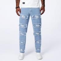China Blue Blue Mid Waist Distressed wholesale skinny jeans mens Non Stretch Urban Fashion Custom (Y238) for sale