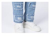 China Blue Blue Mid Waist Distressed wholesale skinny jeans mens Non Stretch Urban Fashion Custom (Y238) for sale