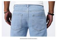 China Blue Blue Mid Waist Distressed wholesale skinny jeans mens Non Stretch Urban Fashion Custom (Y238) for sale
