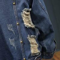 China Blue Blue Solid Color Long Sleeve french workwear jacket wholesale Polyester 19% Urban Fashion Custom (JK591) for sale