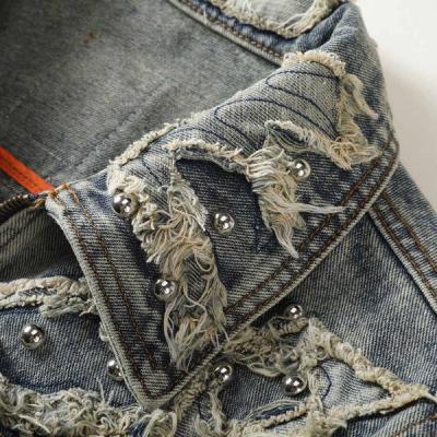 China No Lining Solid Color Youth Trend french workwear jacket wholesale Long Sleeve Polyester 19% Custom (JK707) for sale