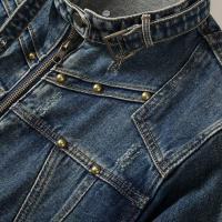 China Regular Solid Color Youth Trend Long Sleeve mens denim jacket wholesale Polyester 19% Zipper Custom (JK712) for sale