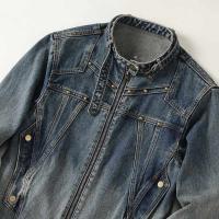 China Regular Solid Color Youth Trend Long Sleeve mens denim jacket wholesale Polyester 19% Zipper Custom (JK712) for sale