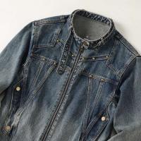China Regular Solid Color Youth Trend Long Sleeve mens denim jacket wholesale Polyester 19% Zipper Custom (JK712) for sale