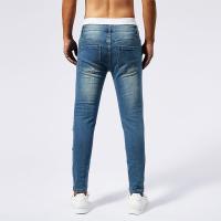 China Blue Blue Youth Trend Slight Stretch wholesale skinny jeans mens Regular Custom (Y224) for sale