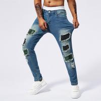 China Blue Blue Youth Trend Slight Stretch wholesale skinny jeans mens Regular Custom (Y224) for sale