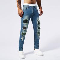 China Blue Blue Youth Trend Slight Stretch wholesale skinny jeans mens Regular Custom (Y224) for sale