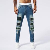 China Blue Blue Youth Trend Slight Stretch wholesale skinny jeans mens Regular Custom (Y224) for sale