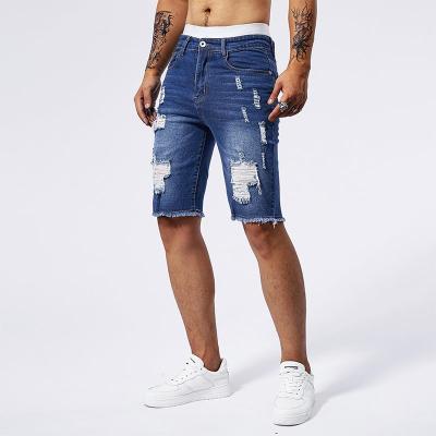 China Vintage Color Blue Black Summer Mid Waist High Stretch wholesale men shorts cargo Urban Fashion Vintage Color Blue Black Custom (Y232) for sale