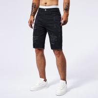 China Vintage Color Blue Black Summer Mid Waist High Stretch wholesale men shorts cargo Urban Fashion Vintage Color Blue Black Custom (Y232) for sale