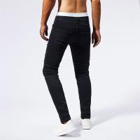 China Mid Waist Black Mid Waist Urban Fashion wholesale skinny jeans mens Regular Custom (TM227) for sale