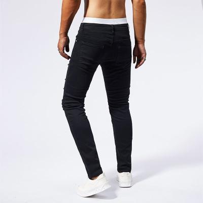 China Mid Waist Black Mid Waist Urban Fashion wholesale skinny jeans mens Regular Custom (TM227) for sale