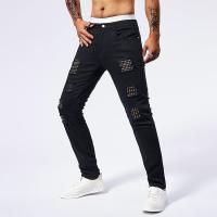 China Mid Waist Black Mid Waist Urban Fashion wholesale skinny jeans mens Regular Custom (TM227) for sale