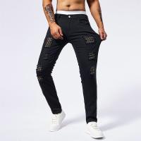 China Mid Waist Black Mid Waist Urban Fashion wholesale skinny jeans mens Regular Custom (TM227) for sale