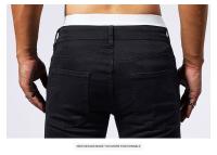 China Mid Waist Black Mid Waist Urban Fashion wholesale skinny jeans mens Regular Custom (TM227) for sale