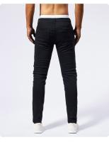 China Mid Waist Black Mid Waist Urban Fashion wholesale skinny jeans mens Regular Custom (TM227) for sale