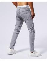 China Blue Grey Blue Grey Mid Waist High Stretch wholesale skinny jeans mens Urban Fashion Regular Custom (TM226) for sale