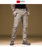 China Mid Waist Solid Color Youth Trend mens pants wholesale Autumn 2025 Khaki Dark Grey Custom (P3100) for sale