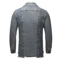 China Blue Daily No Lining mens wholesale dress shirts Long Sleeve Multi Pocket Custom (CS012) for sale