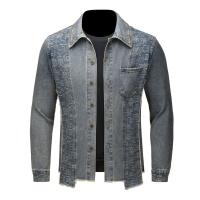 China Blue Daily No Lining mens wholesale dress shirts Long Sleeve Multi Pocket Custom (CS012) for sale