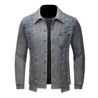 China Blue Daily No Lining mens wholesale dress shirts Long Sleeve Multi Pocket Custom (CS012) for sale