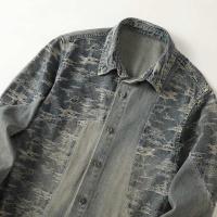 China Youth Trend Long Sleeve Vintage Color mens wholesale dress shirts Single Breasted Regular Custom (CS009) for sale