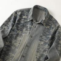 China Youth Trend Long Sleeve Vintage Color mens wholesale dress shirts Single Breasted Regular Custom (CS009) for sale