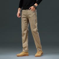China Khaki Dark Grey Mid Waist Solid Color Youth Trend mens pants wholesale Khaki Dark Grey Regular Custom (P3100) for sale