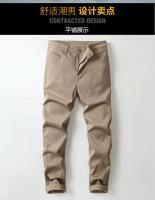 China Khaki Dark Grey Mid Waist Solid Color Youth Trend mens pants wholesale Khaki Dark Grey Regular Custom (P3100) for sale