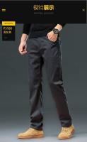 China Khaki Dark Grey Mid Waist Solid Color Youth Trend mens pants wholesale Khaki Dark Grey Regular Custom (P3100) for sale