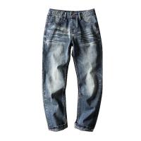 China Blue Blue Summer Mid Waist wholesale skinny jeans mens Youth Trend Regular Fit Custom (P387) for sale