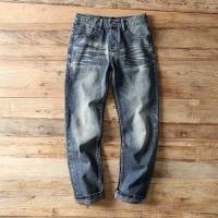 China Blue Blue Summer Mid Waist wholesale skinny jeans mens Youth Trend Regular Fit Custom (P387) for sale