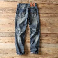 China Blue Blue Summer Mid Waist wholesale skinny jeans mens Youth Trend Regular Fit Custom (P387) for sale