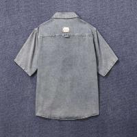 China Summer Regular Solid Color french workwear jacket wholesale Youth Trend Short Sleeve Custom (CS564) for sale