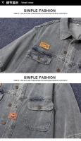 China Summer Regular Solid Color french workwear jacket wholesale Youth Trend Short Sleeve Custom (CS564) for sale