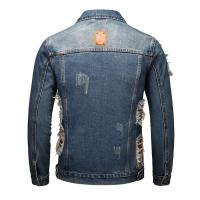 China Solid Color Blue Fabric Hem Solid Color french workwear jacket wholesale Long Sleeve Polyester 19% Custom (JK5102) for sale