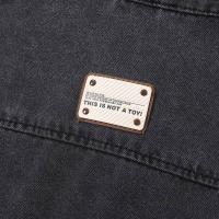 China Summer Regular Dark Grey mens wholesale dress shirts Solid Color Youth Trend Custom (CS573) for sale
