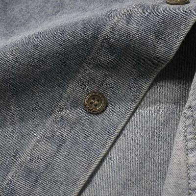 China Summer Short Sleeve Vintage Color mens wholesale dress shirts Urban Fashion Loose Fit Custom (CS562) for sale