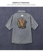 China Summer Short Sleeve Vintage Color mens wholesale dress shirts Urban Fashion Loose Fit Custom (CS562) for sale
