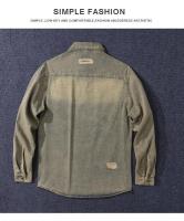 China Vintage Color Long Sleeve Vintage Color Urban Fashion french workwear jacket wholesale Loose Fit Single Breasted Custom (CS006) for sale