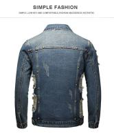 China Blue Long Sleeve Polyester 19% french workwear jacket wholesale Urban Fashion Single Breasted Custom (JK591) for sale