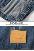 China Blue Blue Long Sleeve Polyester 19% french workwear jacket wholesale Urban Fashion Single Breasted Custom (JK530) for sale