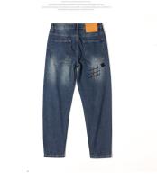 China Blue Mid Waist Urban Fashion wholesale skinny jeans mens Spring/Autumn Slight Stretch Custom (MG802) for sale